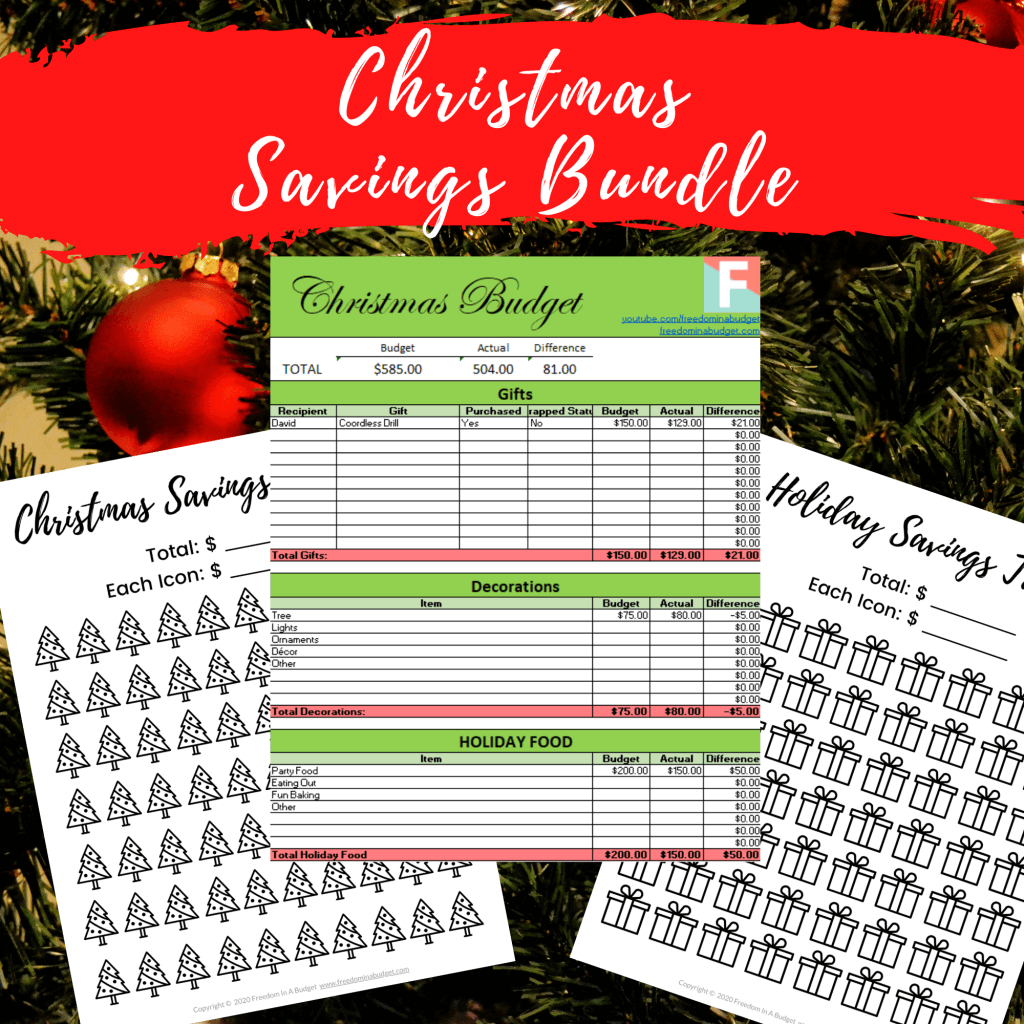 Christmas Savings Tracker – Freedom In A Budget