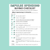 Impulse Spending Checklist Printable – Freedom In A Budget