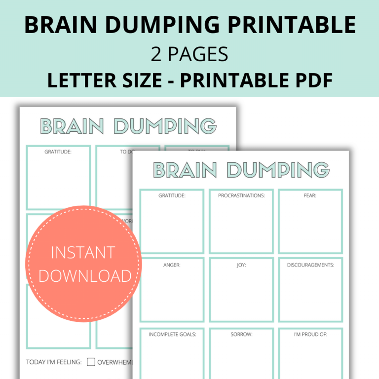 How to Declutter Your Mind with a Brain Dump – Freedom In A Budget